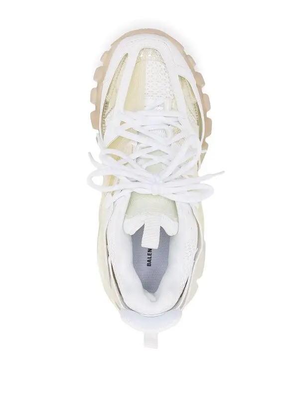 Balenciaga Track Clear-sole Sneakers - White