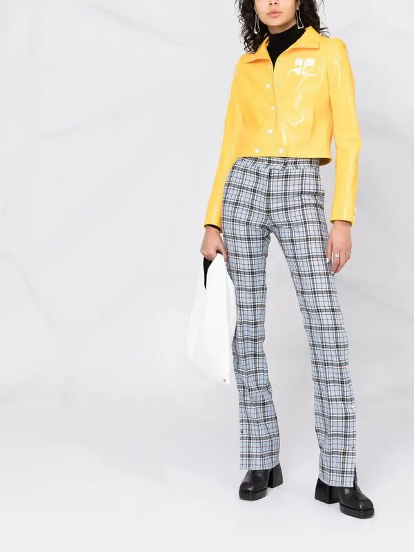 COURREGES Logo Patch Cropped Jacket