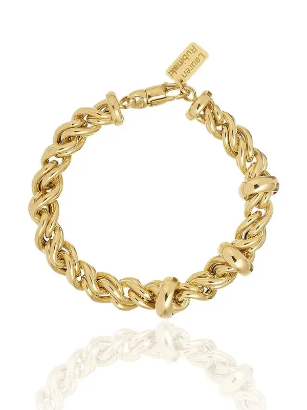 Lauren Rubinski 14kt Yellow Rope-chain Bracelet - Gold