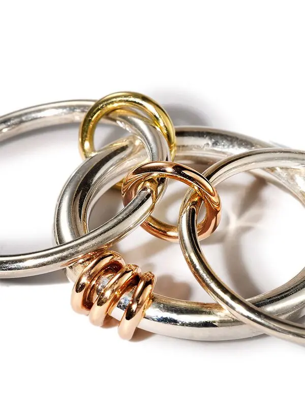 SPINELLI KILCOLLIN 18kt Rose Gold And Sterling Orion Linked Ring