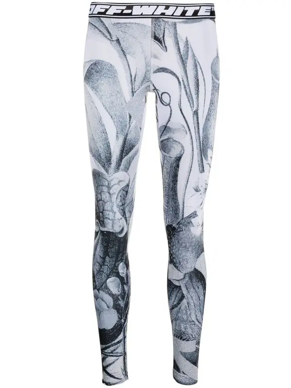 Off-White Floral-print Leggings
