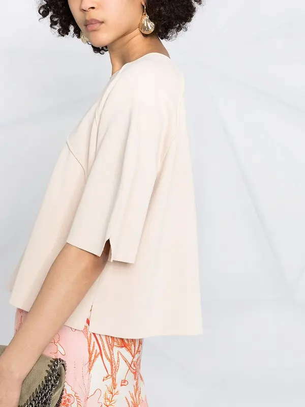 Stella McCartney Piped-seam Cropped Blouse