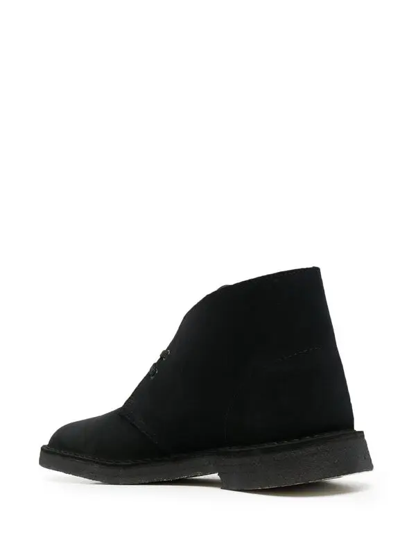 Clarks Suede Desert Boots - Black