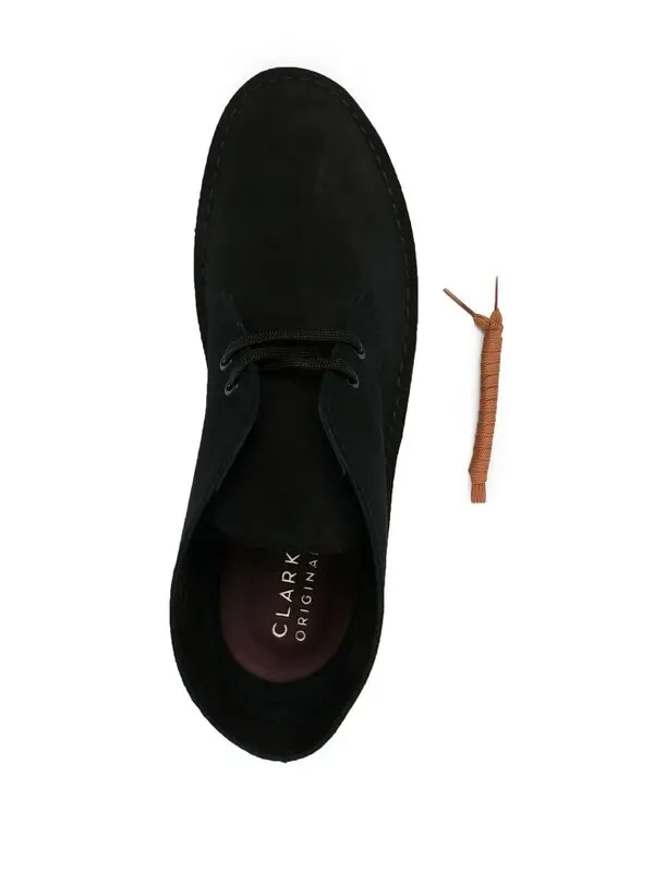 Clarks Suede Desert Boots - Black