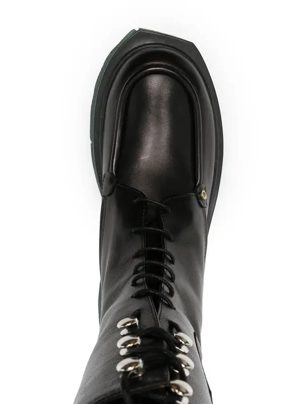Off-White Sponge Combat Boots - Black