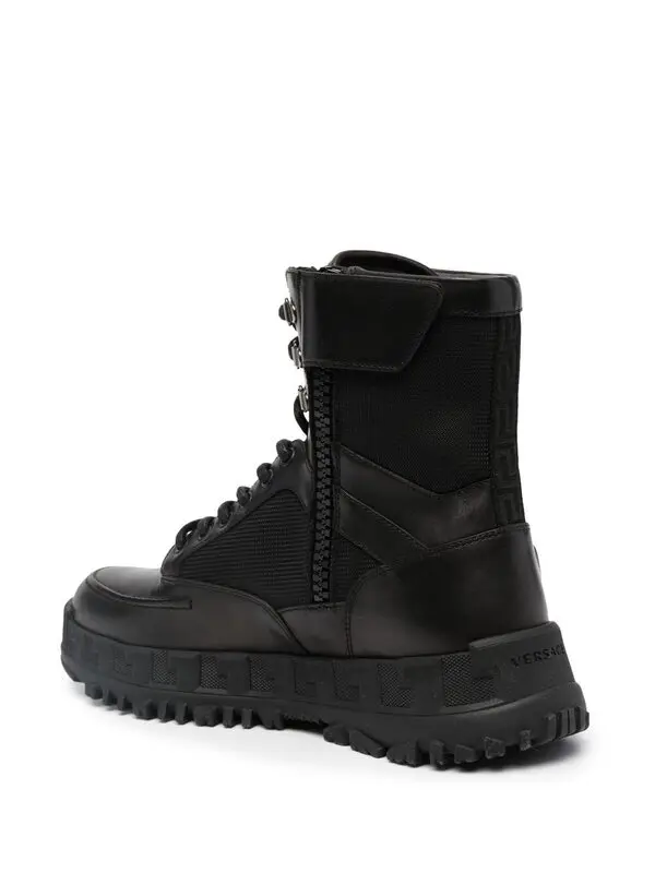 Versace Greca Rhegis Lace-up Boots