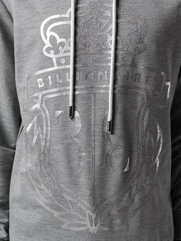 BILLIONAIRE Foil Logo Print Hoodie