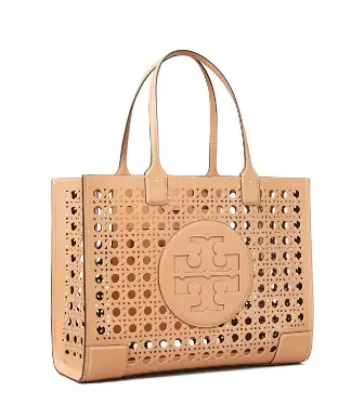 Tory Burch Ella Basket-weave Tote Bag