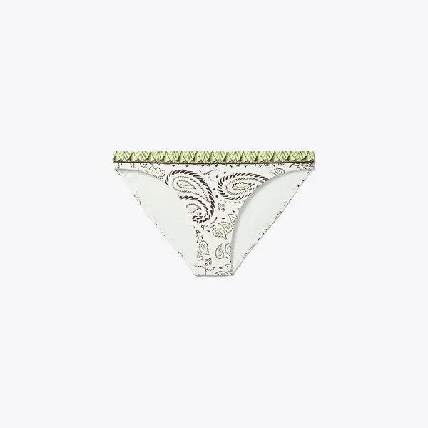 Tory Burch Printed Bikini Bottom - Mint Cockatoo