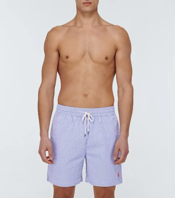 Ralph Lauren Seersucker Striped Swim Shorts
