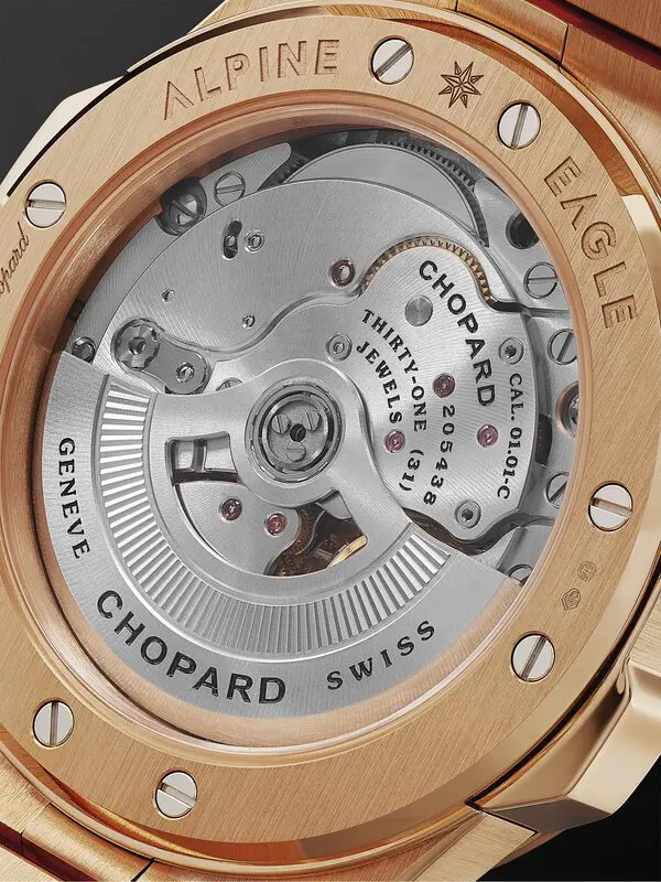 Chopard Alpine Eagle Large Automatic 41mm 18-karat Rose Gold Watch - Blue