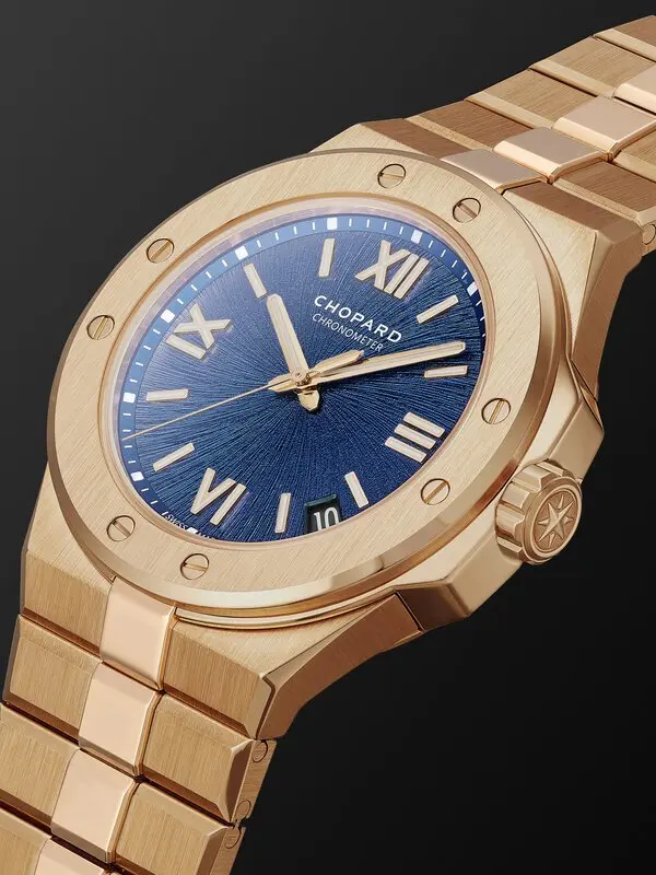 Chopard Alpine Eagle Large Automatic 41mm 18-karat Rose Gold Watch - Blue