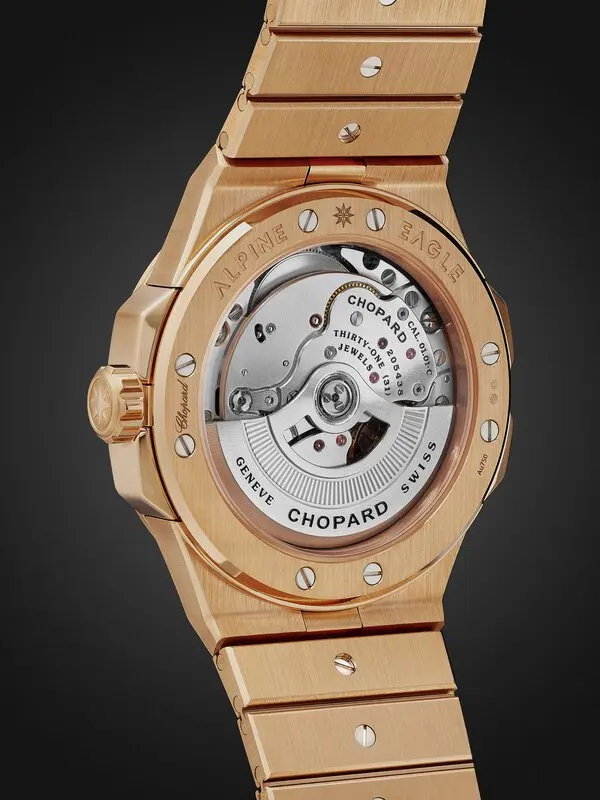 Chopard Alpine Eagle Large Automatic 41mm 18-karat Rose Gold Watch - Blue