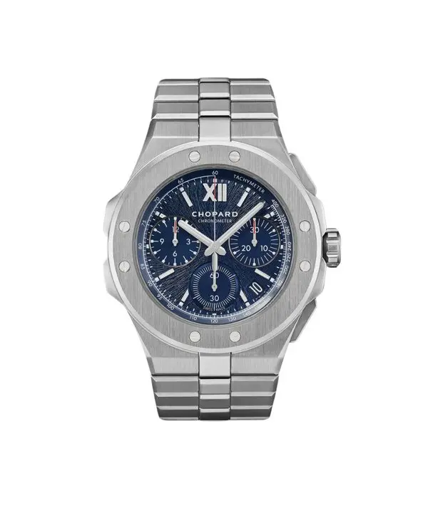 Chopard Alpine Eagle Xl Chrono Automatic 44mm Lucent Steel Watch - Blue