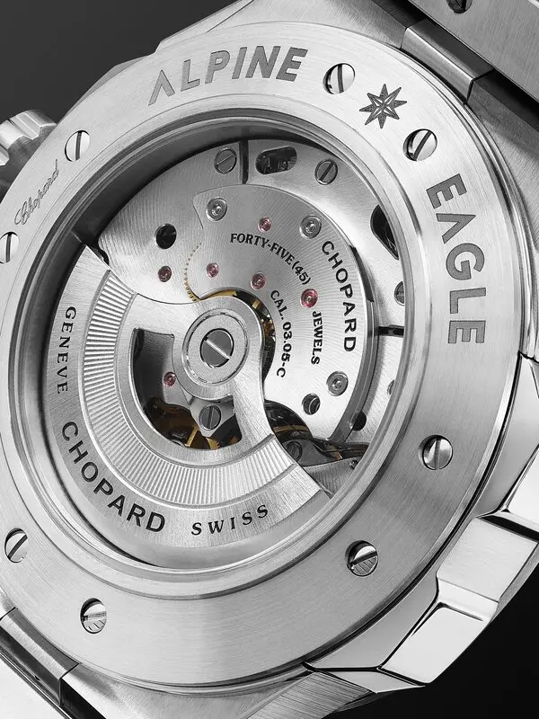 Chopard Alpine Eagle Xl Chrono Automatic 44mm Lucent Steel Watch - Blue