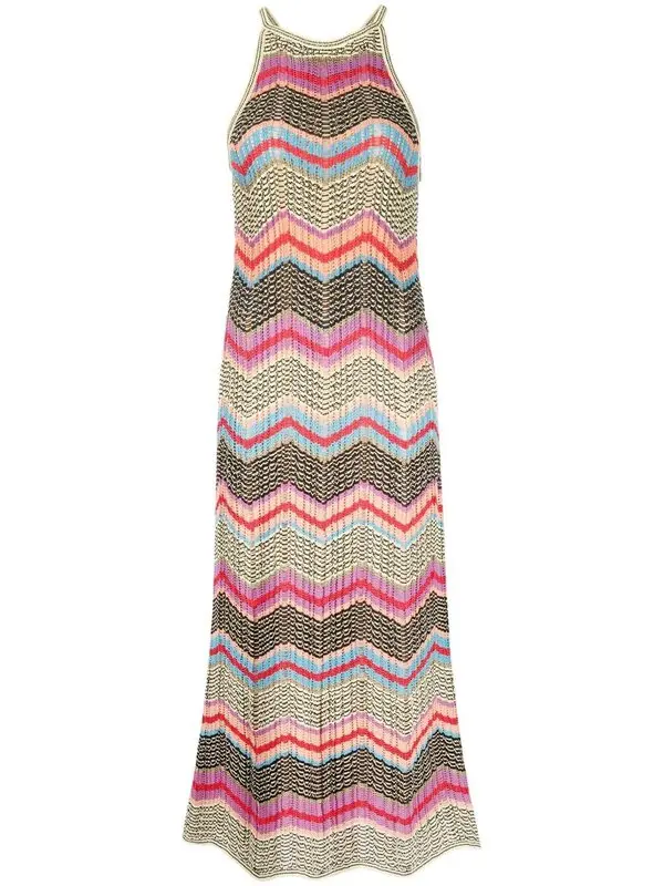 knitted bandeau dress Self-Portrait - Black Bandeau Knit Maxi Dress