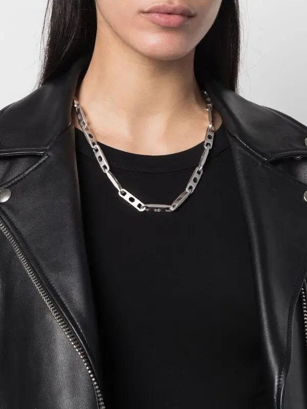 Rick Owens Chain-Link Necklace - Silver | Editorialist