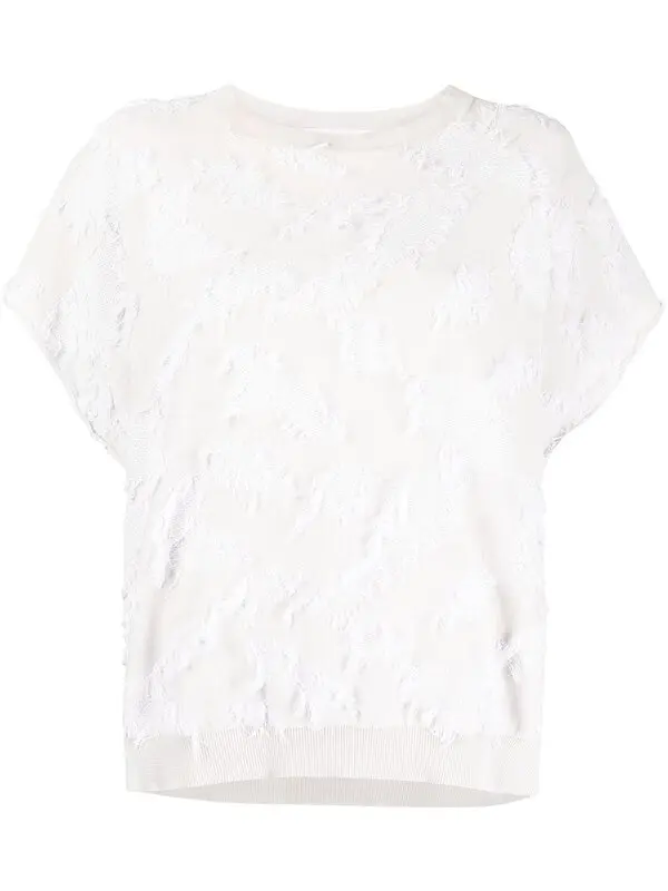 Fabiana Filippi Textured Cotton T-shirt