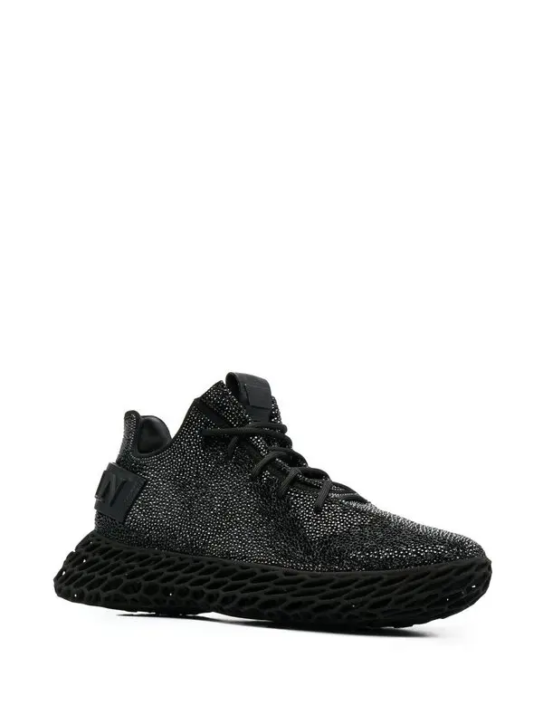 Philipp Plein Skeleton Caviar Low-top Sneakers