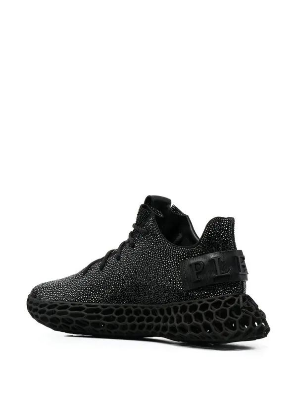 Philipp Plein Skeleton Caviar Low-top Sneakers