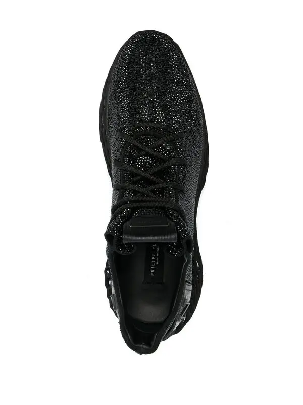 Philipp Plein Skeleton Caviar Low-top Sneakers