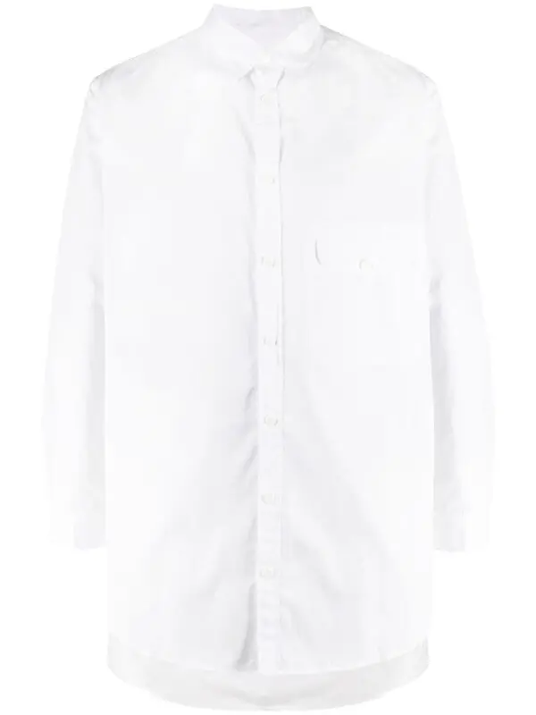 Yohji Yamamoto Flap Pocket Long-length Shirt