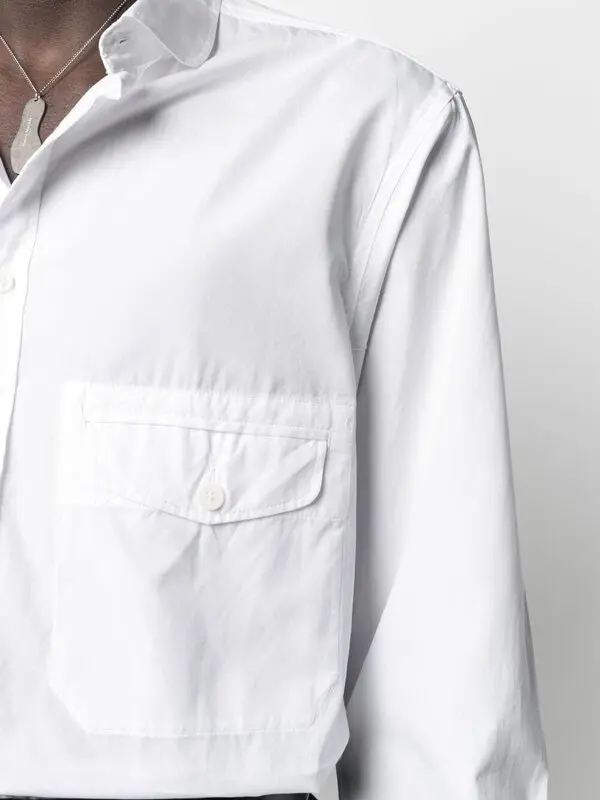 Yohji Yamamoto Flap Pocket Long-length Shirt