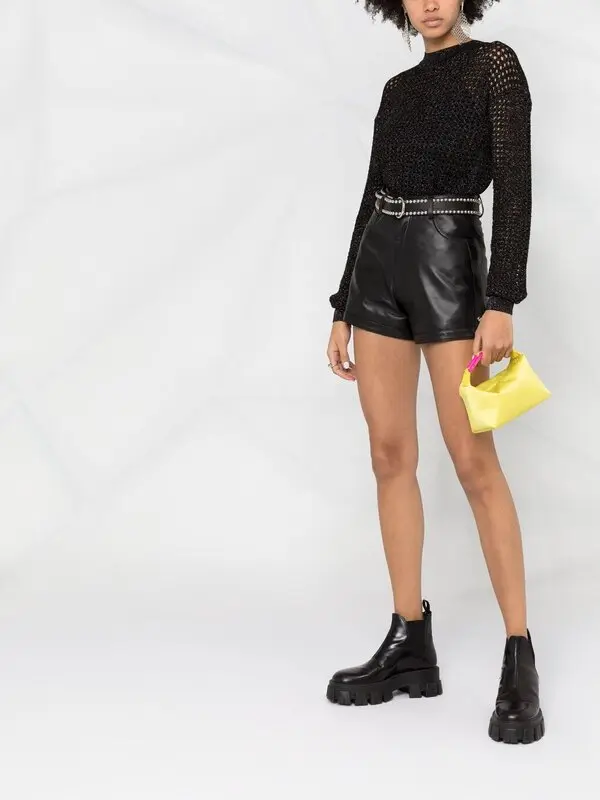 Philipp Plein Metallic-threaded Mesh Jumper