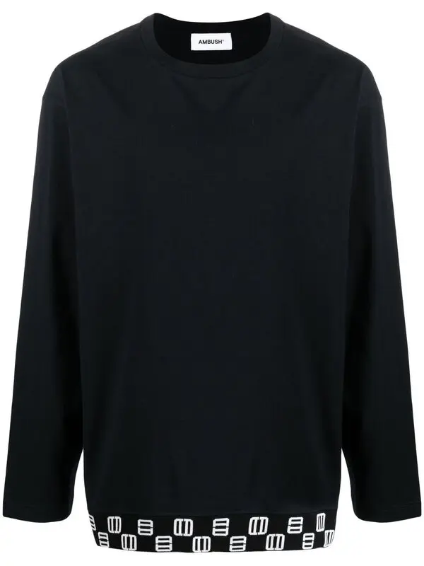 AMBUSH Logo-print Long-sleeved T-shirt