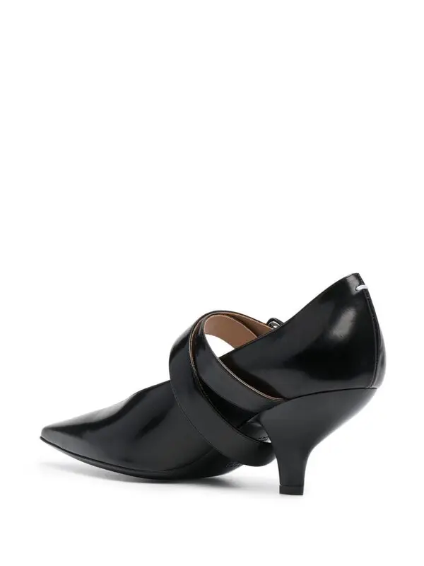 MAISON MARGIELA Crossover-strap Leather Pumps