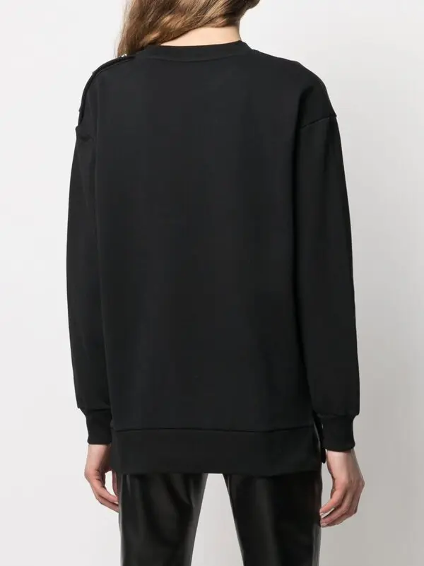 Philipp Plein Logo-print Cotton Sweatshirt - Black