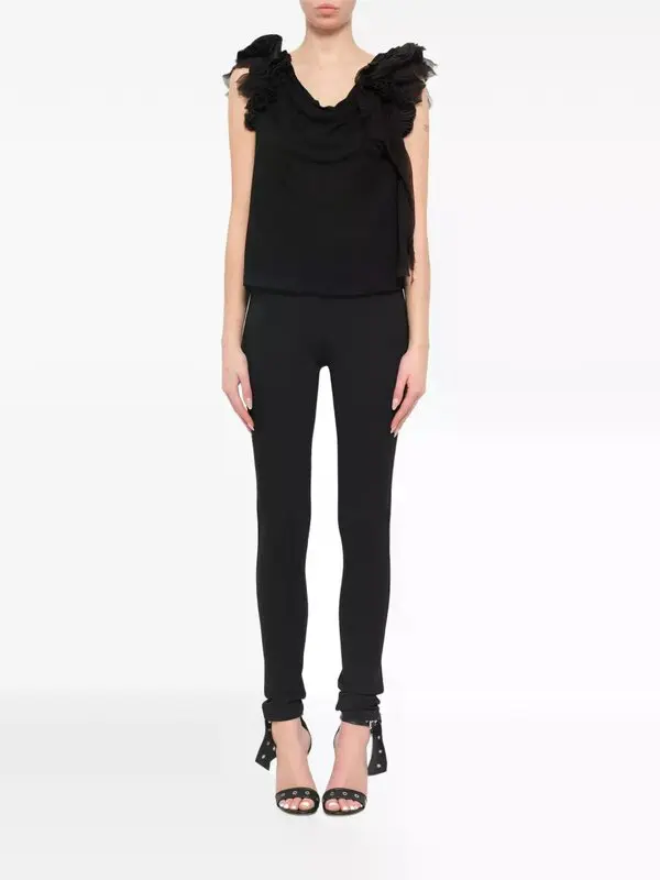 Givenchy Off-shoulder Frill Trim Blouse