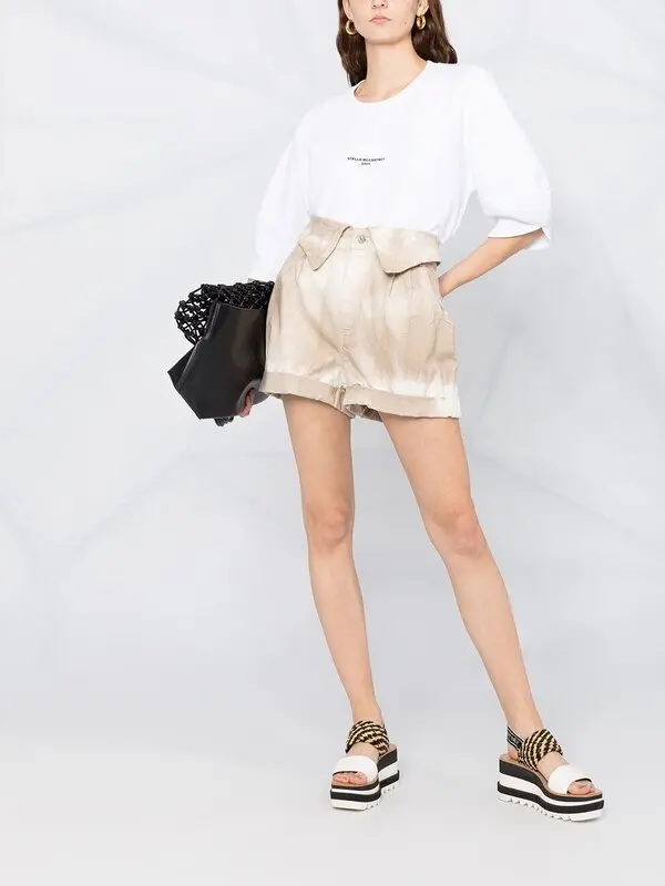 Stella McCartney Tie-dye Denim Shorts