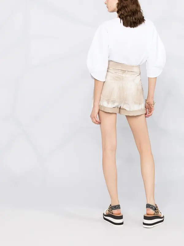 Stella McCartney Tie-dye Denim Shorts