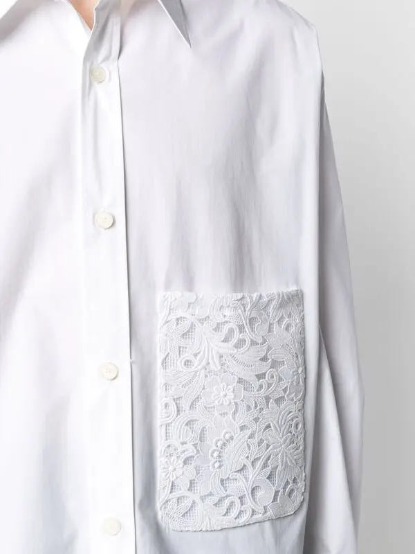 Valentino Garavani Floral Lace Pocket Shirt