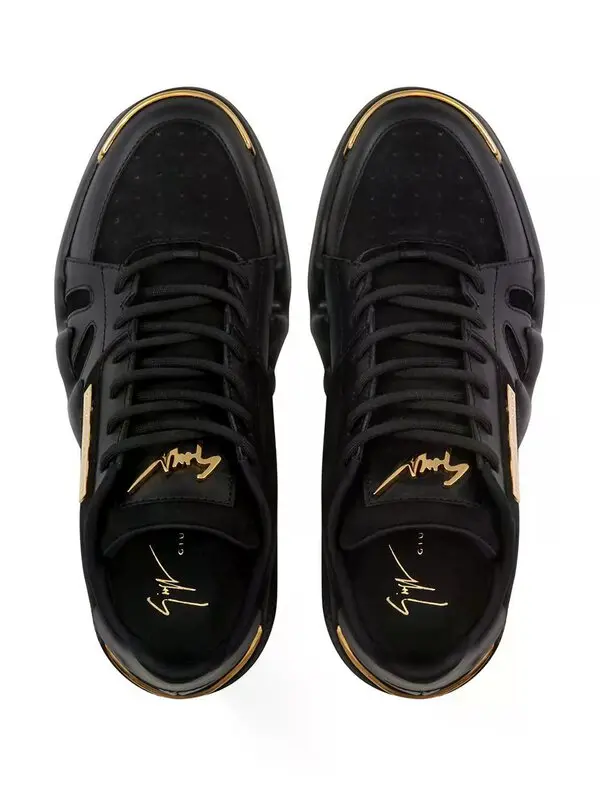 GIUSEPPE ZANOTTI Talon Mid-top Sneakers - Black