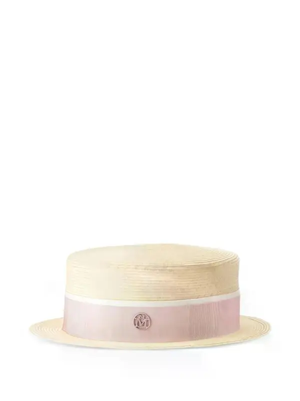 MAISON MICHEL Auguste Hat - Neutrals