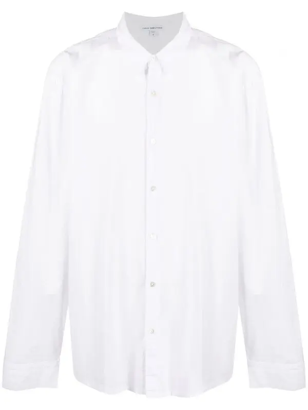 JAMES PERSE Long-sleeved Cotton Shirt - White