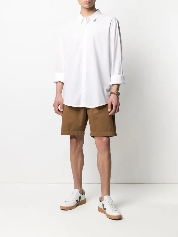 JAMES PERSE Long-sleeved Cotton Shirt - White