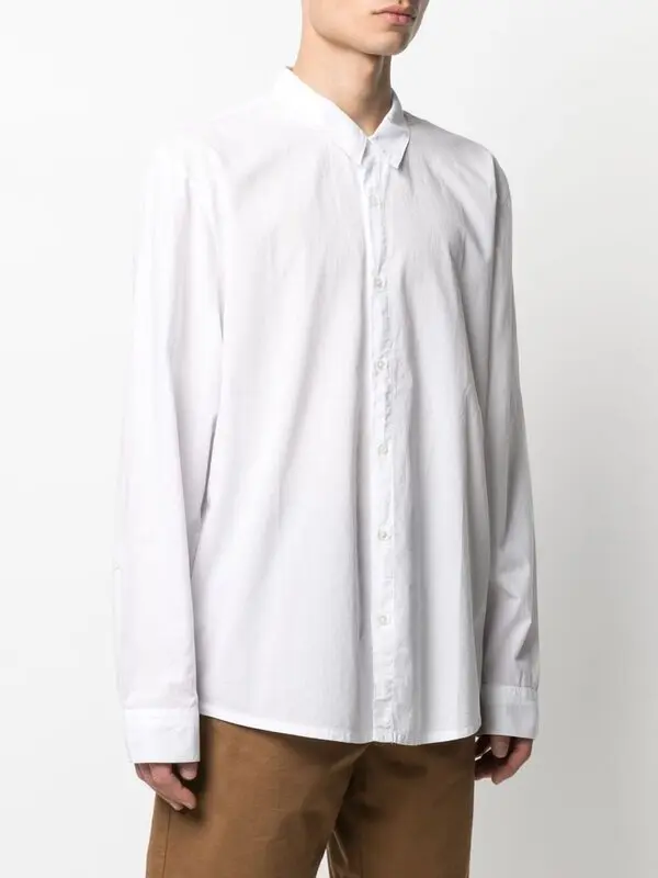 JAMES PERSE Long-sleeved Cotton Shirt - White