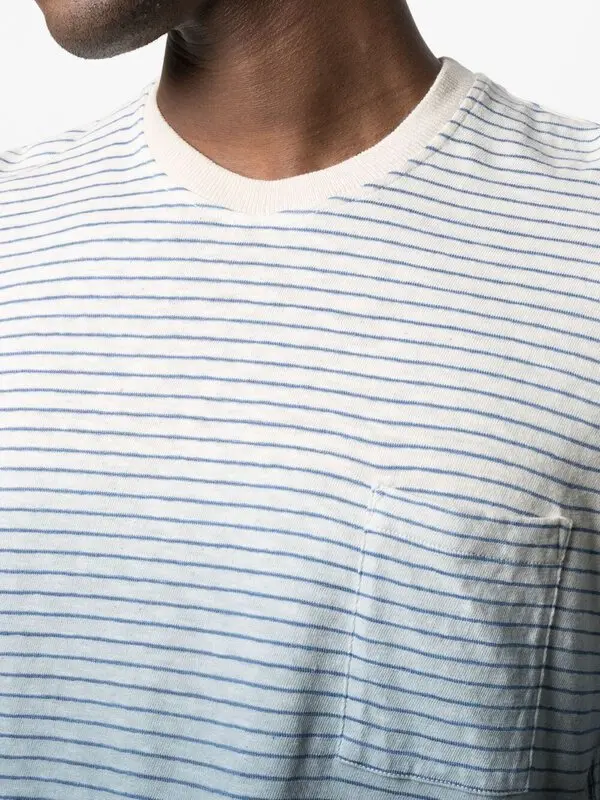 ROBERTO COLLINA Striped Ombré T-shirt