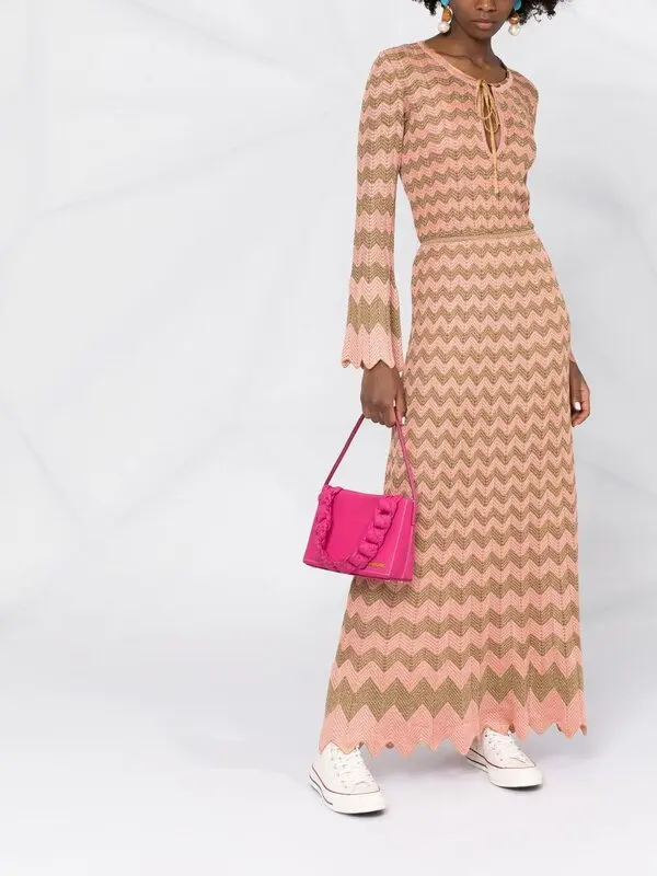 m missoni knit maxi dress M Missoni Knit Long Maxi Dress