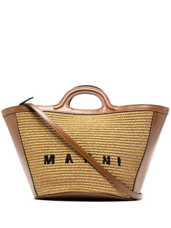 Marni Tropicalia Raffia Tote Bag