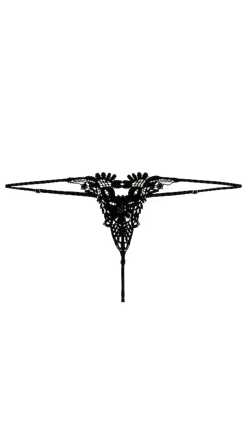 Kiki De Montparnasse Lace Ouvert Thong