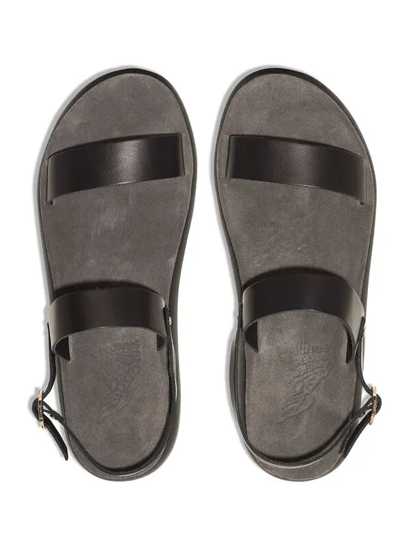 ANCIENT GREEK SANDALS Clio Comfort Flat Sandals - Black