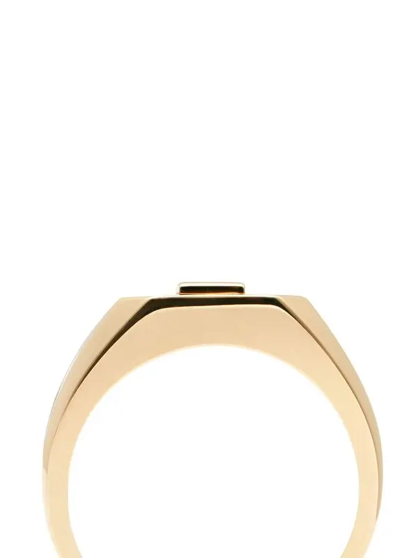 Shay 18k Yellow Baguette Diamond Signet Ring