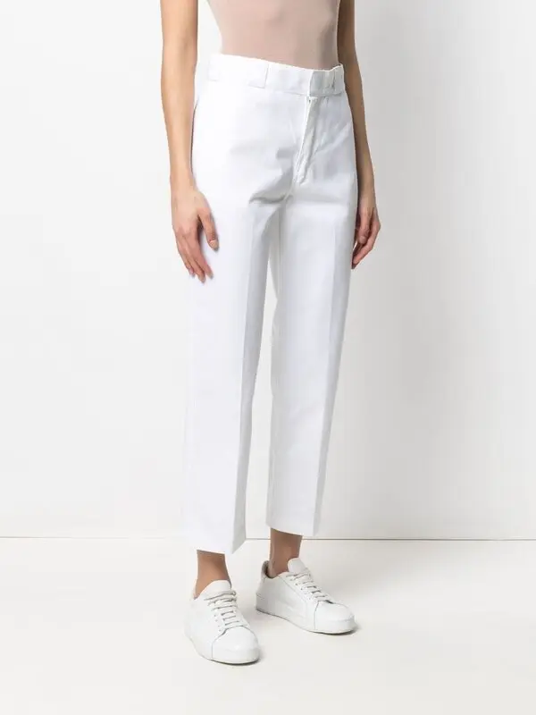 Dickies Cropped Press-crease Trousers