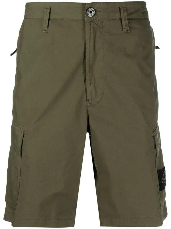 Stone Island Stretch-cotton Cargo Shorts