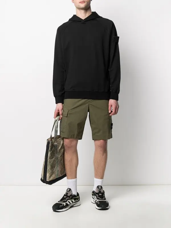 Stone Island Stretch-cotton Cargo Shorts