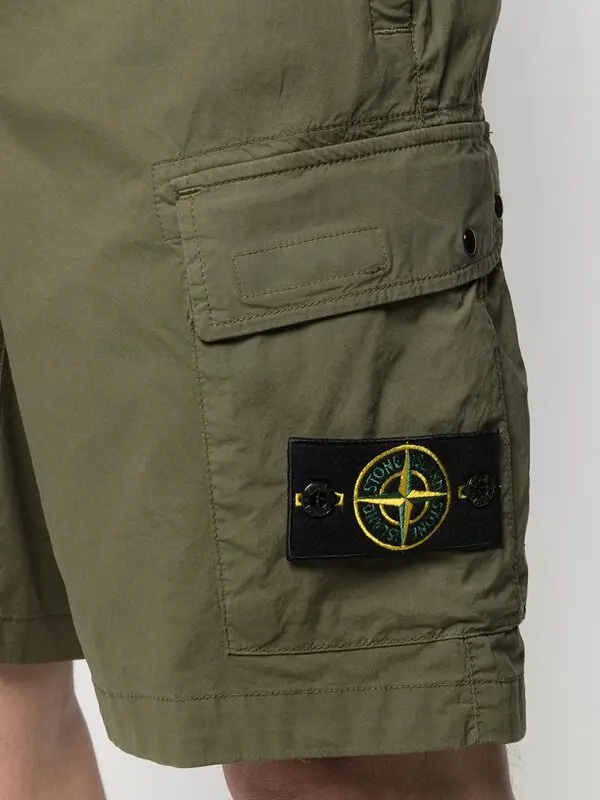 Stone Island Stretch-cotton Cargo Shorts